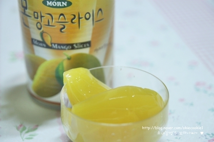 열대과일과일 디저트 몬 람부탄파인애플 몬 망고슬라이스 과일통조림 네이버 블로그