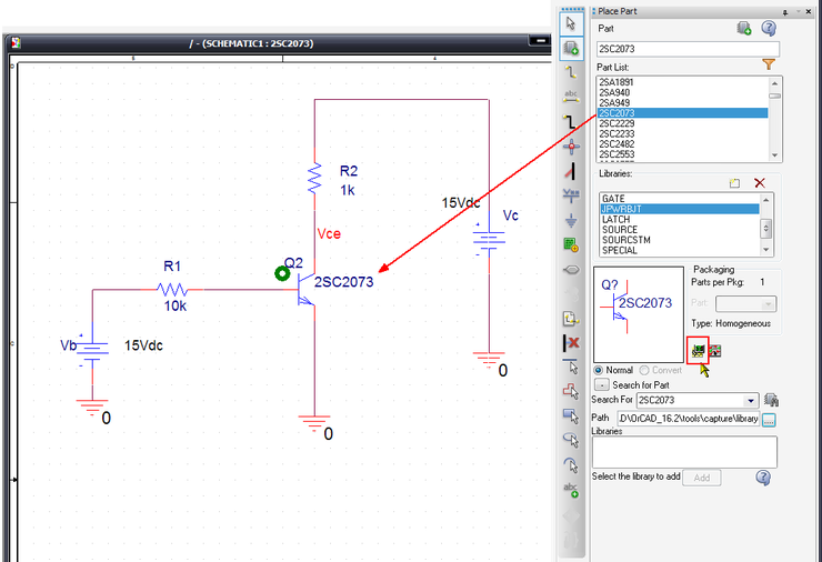 OrCAD 16.2 PSPICE DC Sweep - BJT 컬렉터 특성곡선과 로드라인, OrCAD사용법 : 네이버 블로그