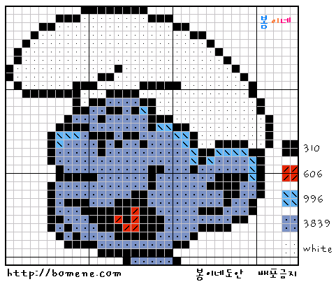 [십자수도안] 스머프 모음 / 봄이네핸드메이드 : 네이버 블로그