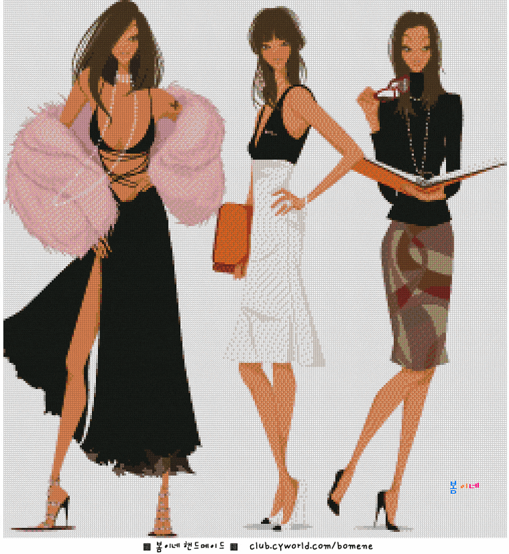 모델 _ 십자수도안 : 네이버 블로그