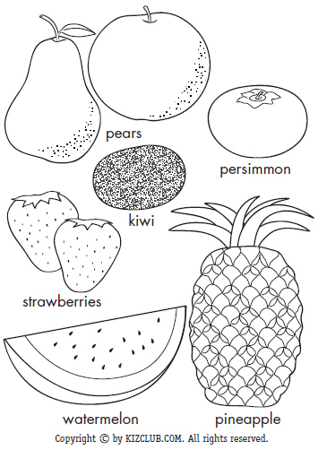 [목동영어학원]목동초등TOPIA Fun stuff - [색칠공부] 색칠하며 영어 단어 익히기 - 과일 : 네이버 블로그