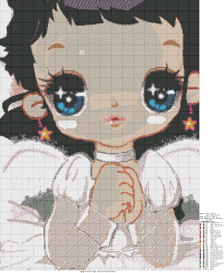 천사의 기도 _ 십자수도안 : 네이버 블로그