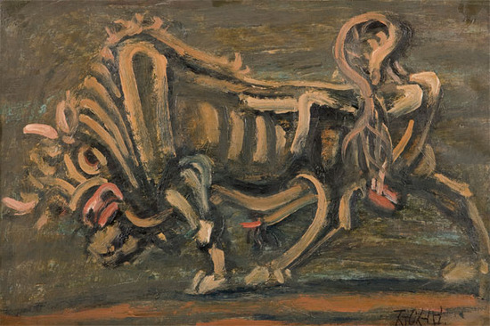 이중섭 미술관 이중섭 작품과 생애 이중섭 작품 황소 35억 6천만원에 경매 낙찰 이중섭 그림 작품 황소 흰소