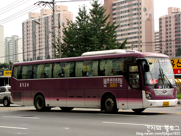 [경기고속] 3001번 UNIVERSE SPACE LUXURY : 네이버 블로그