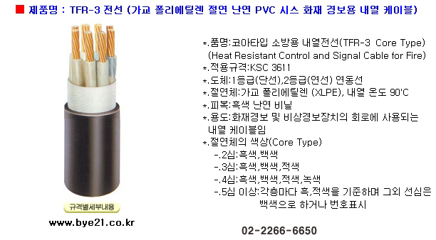 TFR-8전선,FR-8전선,FR8전선,내화케이블 판매 : 네이버 블로그
