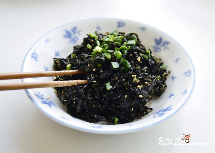 마른파래무침 맛있는 밑반찬만들기 ♪ 건파래무침 파래자반무침 네이버 블로그