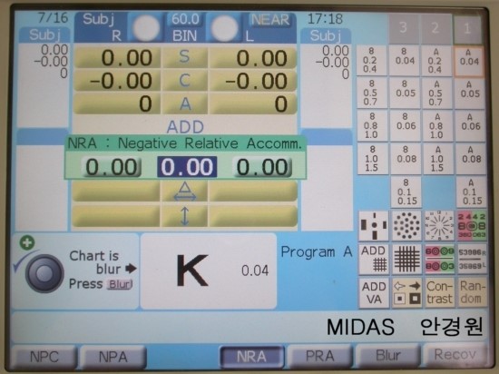 상대 조절력 검사 (NRA/PRA) : 네이버 블로그