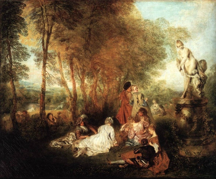 Pilgrimage to Cythera (키테라 섬으로의 순례) - Jean-Antoine Watteau (와토) : 네이버 블로그