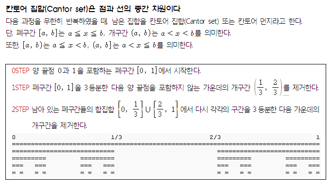 프랙탈 프랙탈 도형 명쾌 정리 프랙탈 도형의 구조 차원 네이버 블로그