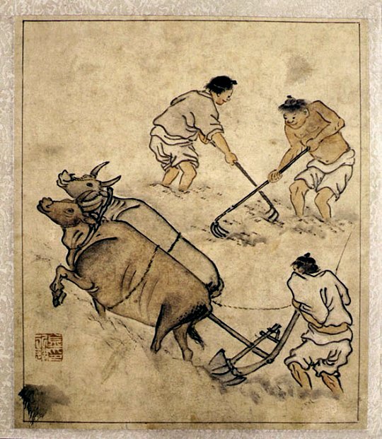 김홍도 쟁기질 호리 겨리 호리질 겨리질 소겨리 겨릿소 우리말 농사 우리말함지질 국어사전 교정하기 네이버 블로그