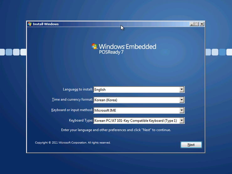 Windows Embedded POSReady 7 설치 : 네이버 블로그