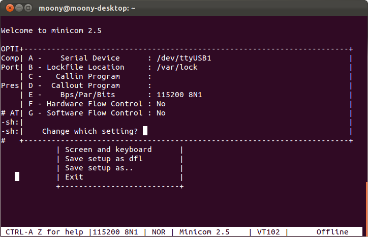 minicom을 활용한 Linux 시리얼 터미널 설정 및 사용 방법 : 네이버 블로그
