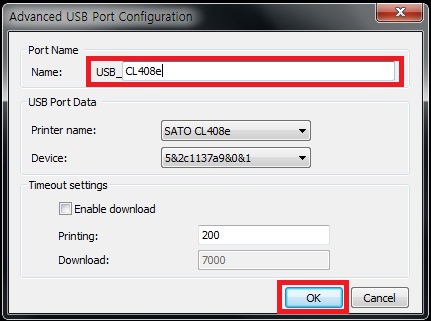 SATO CL408e 바코드 프린터 USB 셋팅 방법 - 지니원 : 네이버 블로그