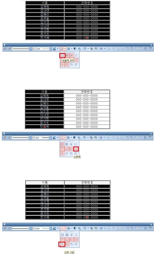 한글과 컴퓨터97로 전화번호부 연락망 만들기한글과컴퓨터 표만들기한글과컴퓨터 문단나누기한글과컴퓨터 여백설정하기 네이버 블로그