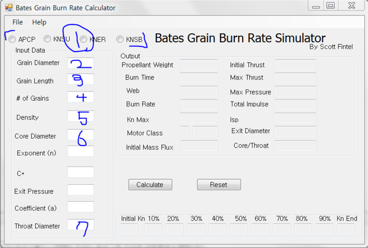 로켓 모터 성능 프로그램 Bates Grain Burn Rate Calculator 사용법과 간단한 용어 정리 : 네이버 블로그