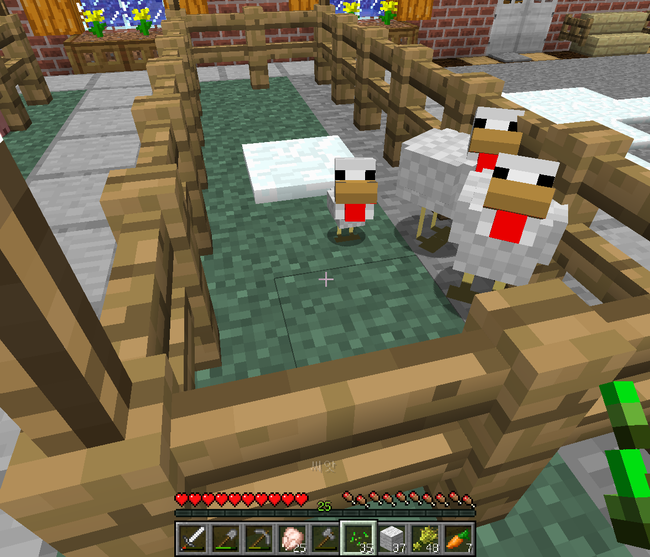 마인크래프트 동물 길들이기 - 닭 돼지 소 : 네이버 블로그