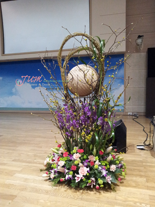 꽃꽂다 2월 4째주 성전꽃꽂이예동교회 본당주일꽃꽂이플라워디자인플라워어레인지먼트공간장식꽃장식부산플로리스트부산