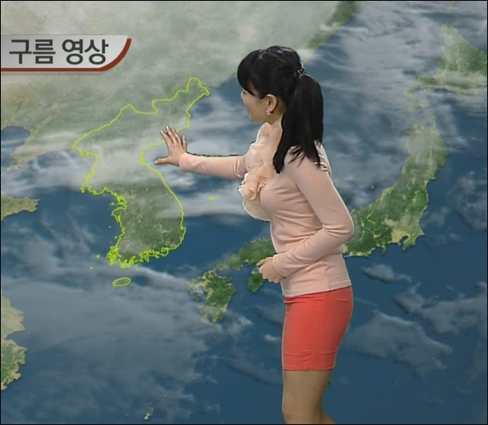 조경아 기상캐스터 가슴 노출 네이버 블로그