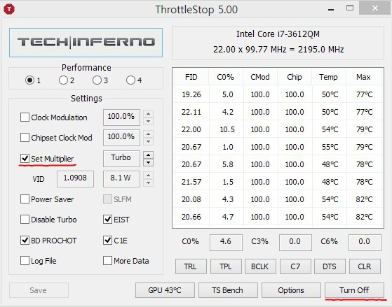 CPU강제 터보부스터 걸기 - 스로틀스탑 (Throttle stop) : 네이버 블로그