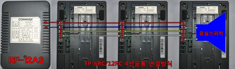 상호식인터폰 TP-6RC /12RC, 상호식인터폰 TP-6RC/12RC 설치방법,코맥스 인터폰,코맥스 인터컴 : 네이버 블로그