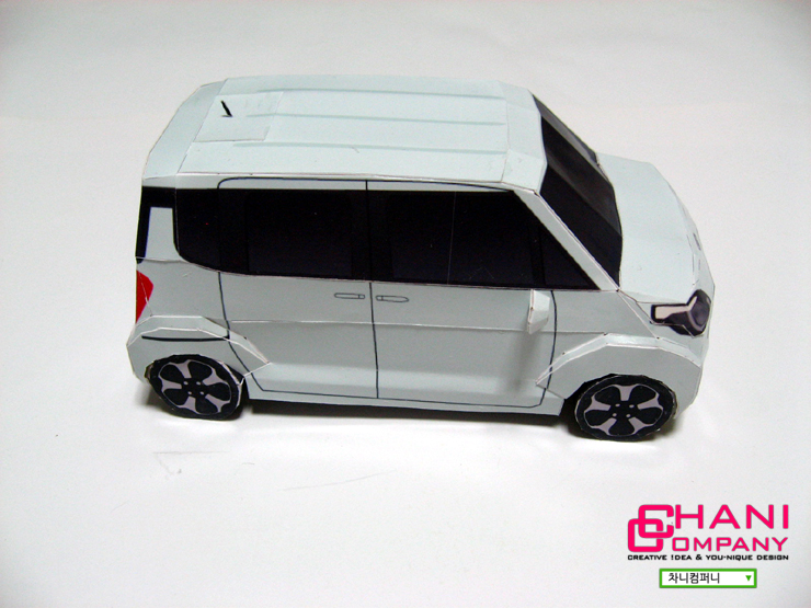 기아 레이 종이모형/페이퍼크래프트 완성형 / 2012.07.21 by 차니컴퍼니 (KIA Ray papercraft by ...