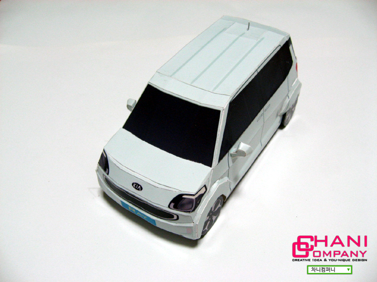 기아 레이 종이모형/페이퍼크래프트 완성형 / 2012.07.21 by 차니컴퍼니 (KIA Ray papercraft by ...