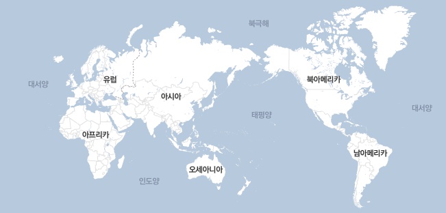 세계지도(5대양 6대주) : 네이버 블로그