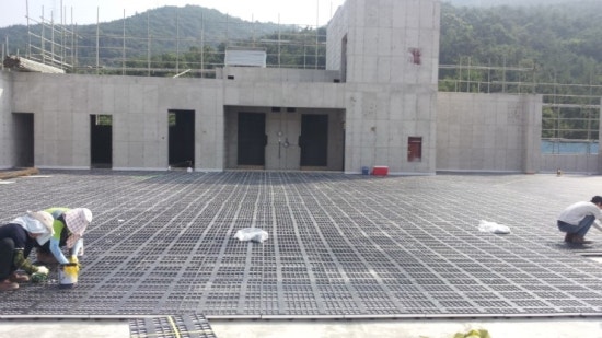 마산대학교 옥상층 이중슬라브 방진공사 이중바닥이중슬래브 이중슬라브공법 이중바닥 기계실옥상 운동시설 방진공사 네이버 블로그