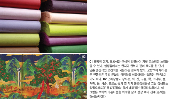 한국의 전통색상표 ~ 국립현대미술관표준화, 오방색, 오간색, 흔적, 관련도서 v1.2 : 네이버 블로그