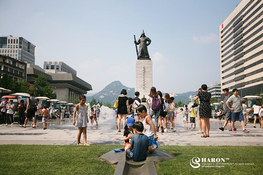 광화문 광장의 여름 무궁화축제와 이순신장군 분수 광복절 가볼만한곳 서울 가볼만한곳 네이버 블로그