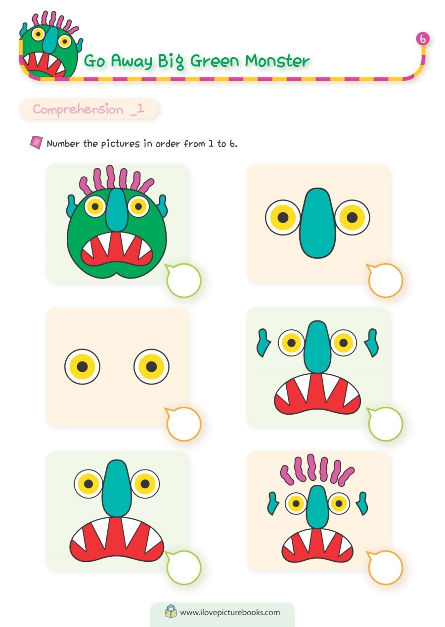 go away, big green monster 워크시트자료 : 네이버 블로그
