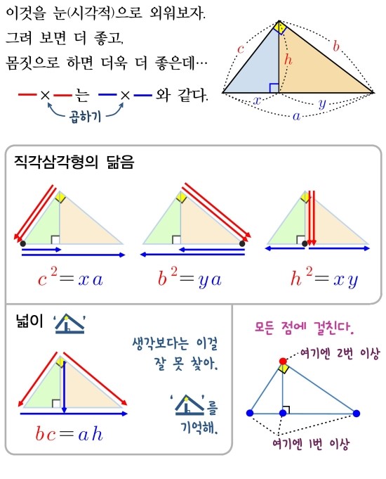직각삼각형의 닮음을 이용한 성질 / 중3 수학 : 네이버 블로그