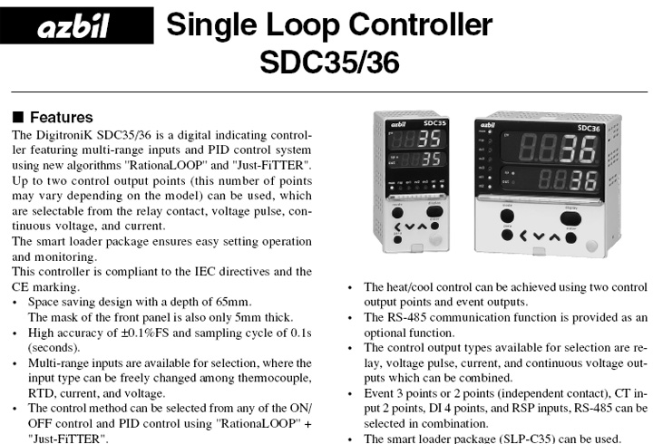 [아즈빌] YAMATAKE SDC35 SDC36 SDC-35 SDC-36 C36TC0UA2400 : 네이버 블로그