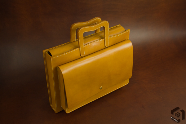 [가죽공방 : 주문제작] 심플한 수제가죽 가방/가죽 브리프 케이스 - leather briefcase / 수제가죽 공방 미로 ...