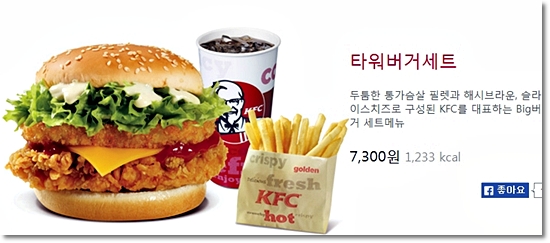 햄버거 세트 열량 칼로리 순위 버거킹kfc맥도날드롯데리아 네이버 블로그