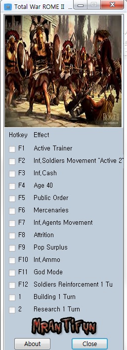 토탈 워 : 로마 2 스팀 트레이너 - Total War: Rome II Steam 1.4 b7573 +13 Trainer ...