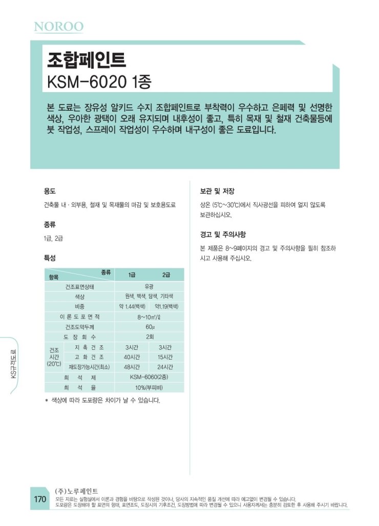 KSM-6020 1종 조합페인트 : 네이버 블로그