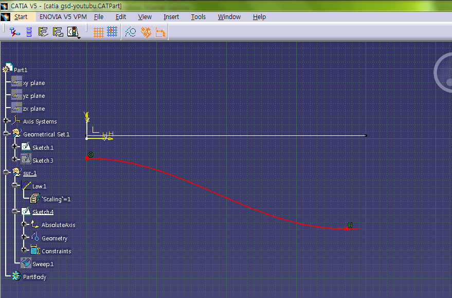 카티아(Catia V5) - GSD / Flexible tube / 튜브 만들기 : 네이버 블로그