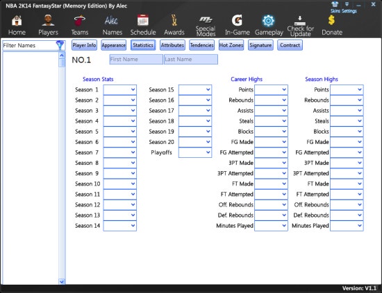 NBA 2K14 트레이너(Trainer) 1.3 : 네이버 블로그