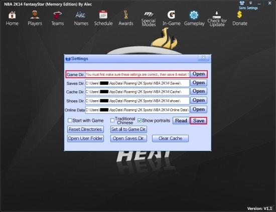 NBA 2K14 트레이너(Trainer) 1.3 : 네이버 블로그