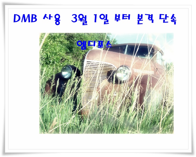 DMB사용 3월1일 부터 본격 단속시행해요 ☆☆☆ : 네이버 블로그