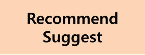 recommend / suggest 제대로 알고 사용하자! : 네이버 블로그