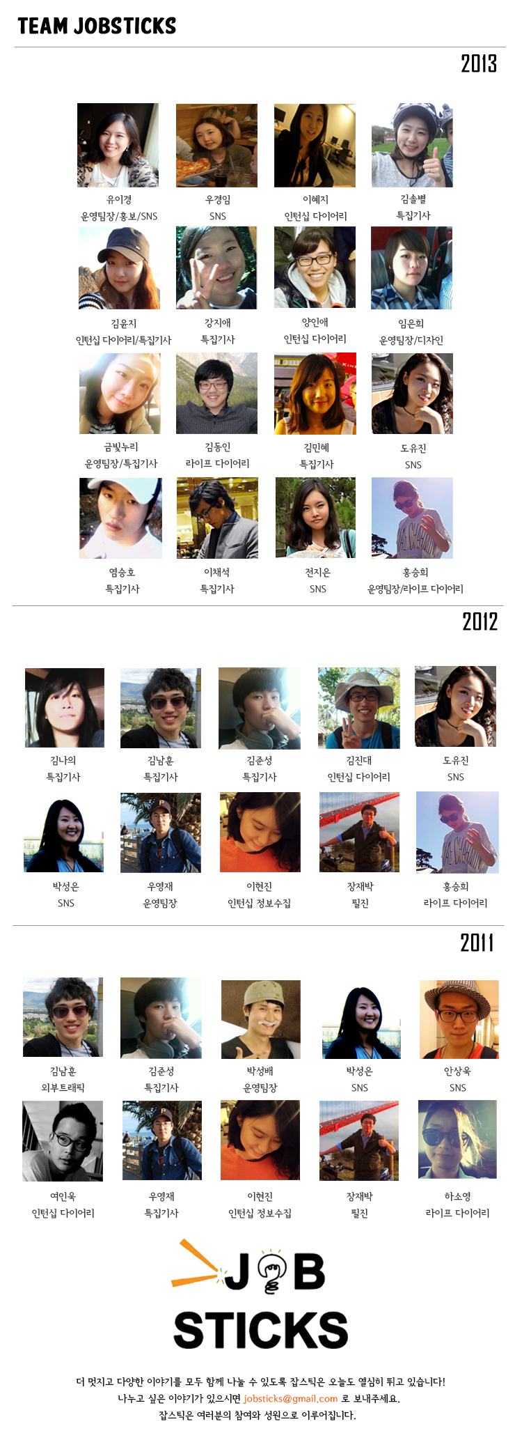 TEAM JOBSTICKS (2011 - 2013) : 네이버 블로그