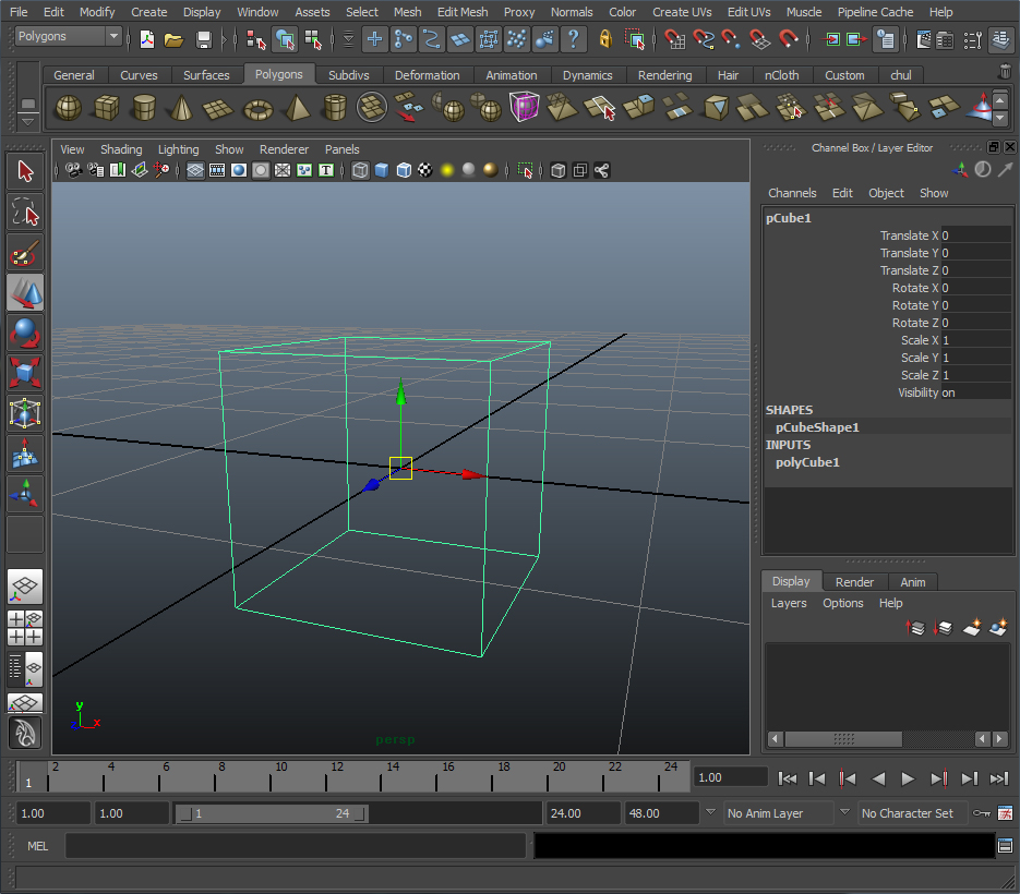 Maya Center Pivot - 오브젝트의 중심으로 Pivot 옮겨주는 명령 : 네이버 블로그