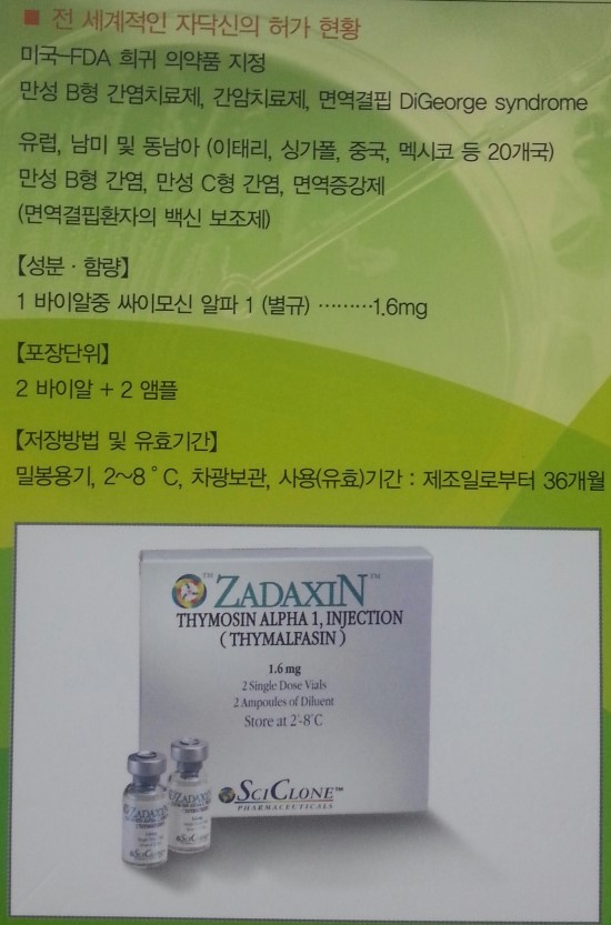 항암면역세포치료제: 자닥신(Zadaxin)과 이뮨셀에 대해 알아보자 [동네명의 박춘묵] : 네이버 블로그
