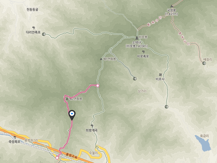 오르기쉬운 소백산 등산코스 추천등산지도 죽령코스 연화봉 희방사코스 네이버 블로그