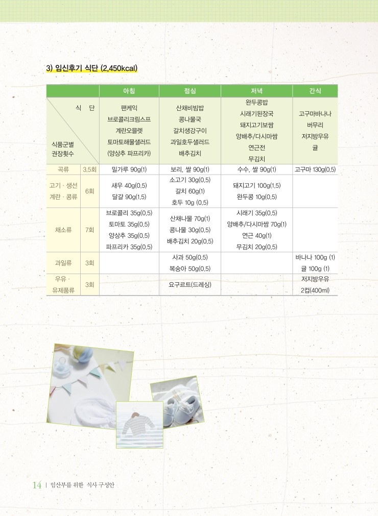 임산부 식단표 임산부를 위한 건강레시피 네이버 블로그