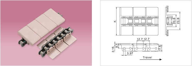 PLASTIC TOP PLATE CHAIN (60#) 플라스틱 탑 플레이트 체인 - (주)우진자동화 : 네이버 블로그