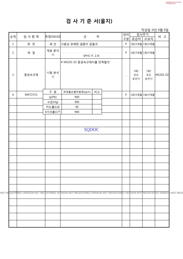 초도품 보증서/isir 고객 승인서/ppap/사전 품질 계획서/검사 성적서/검사 협정서 : 네이버 블로그