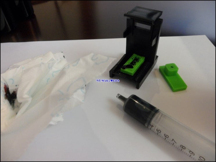 무한잉크 프린터 공기 빼기 및 관리 방법!! : 네이버 블로그
